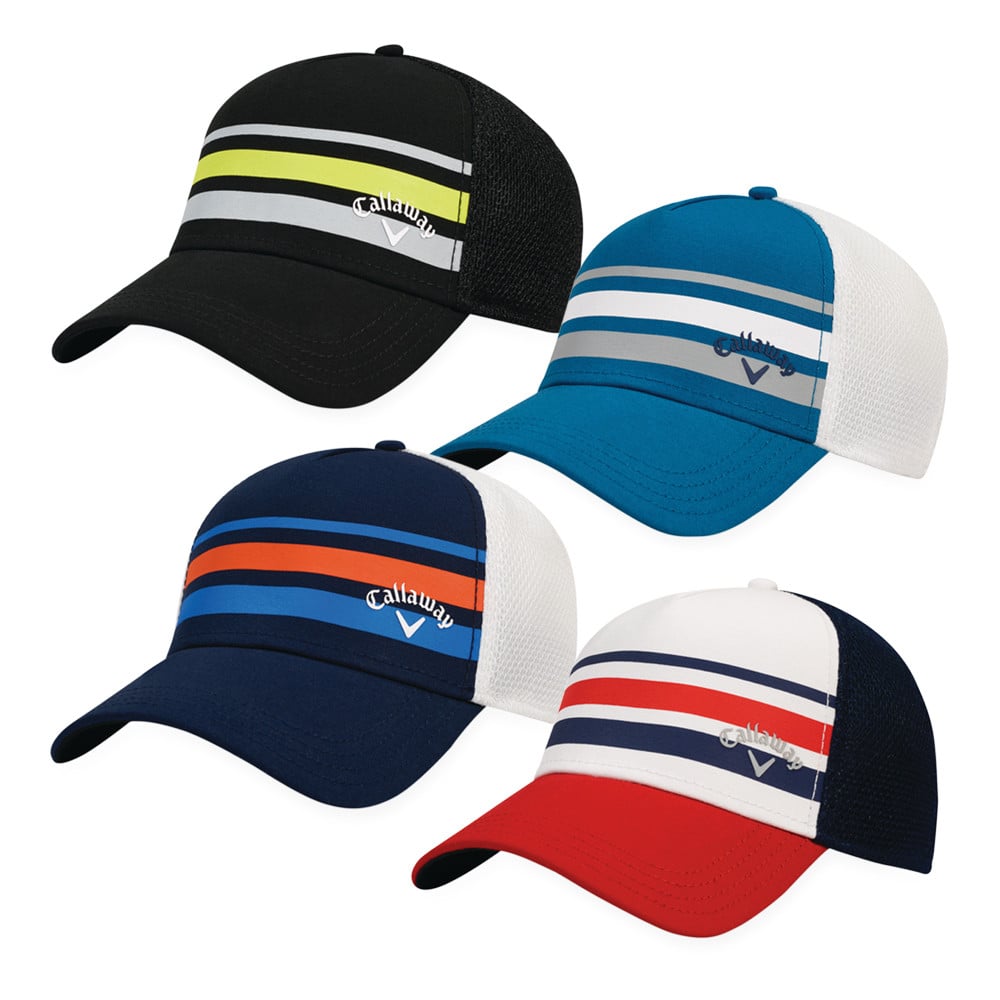 Callaway Men's Stripe Mesh Fitted Hat - Men's Golf Hats & Headwear ...